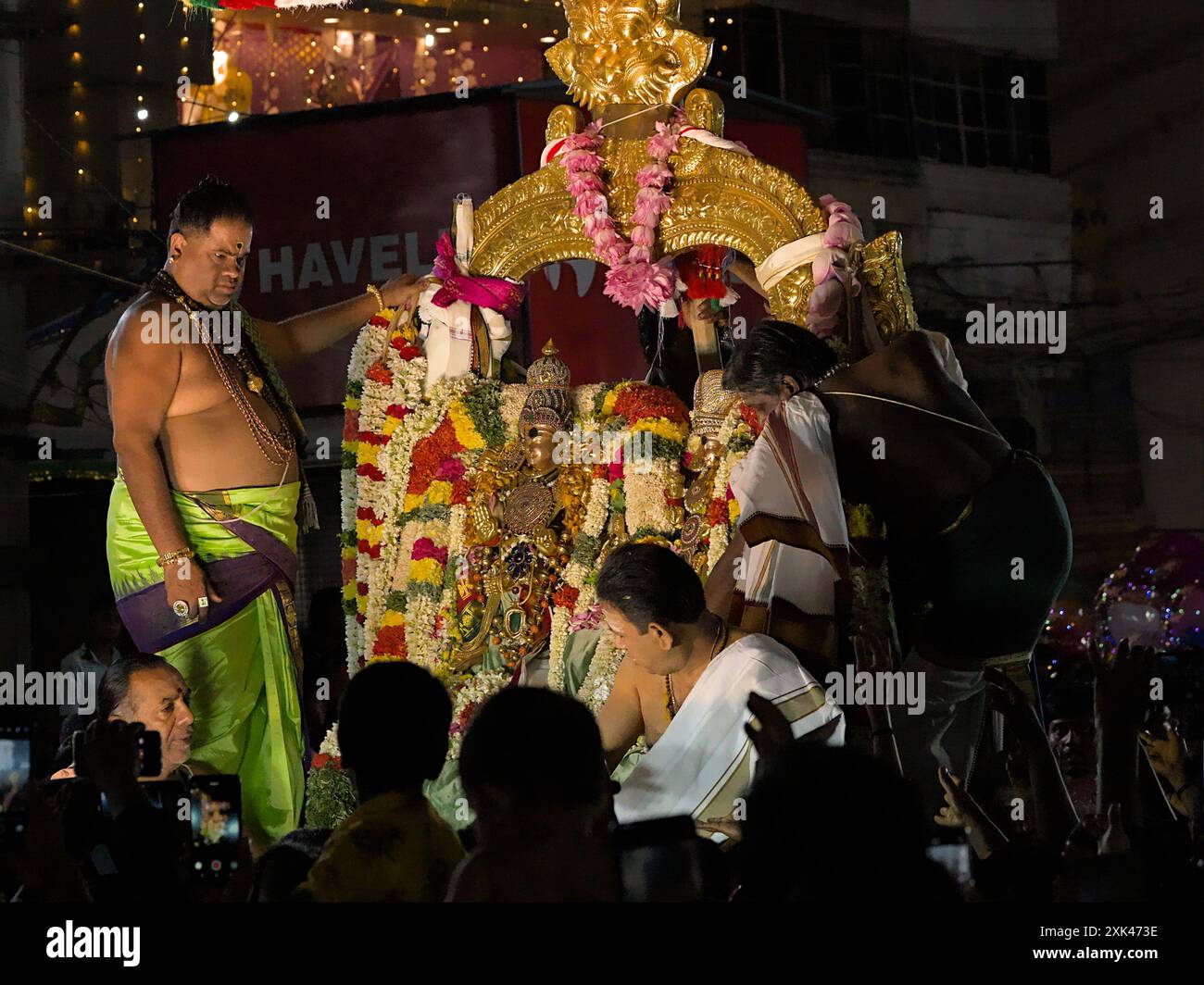 deities in procession in Chithirai festival madurai Tamilnadu India ...