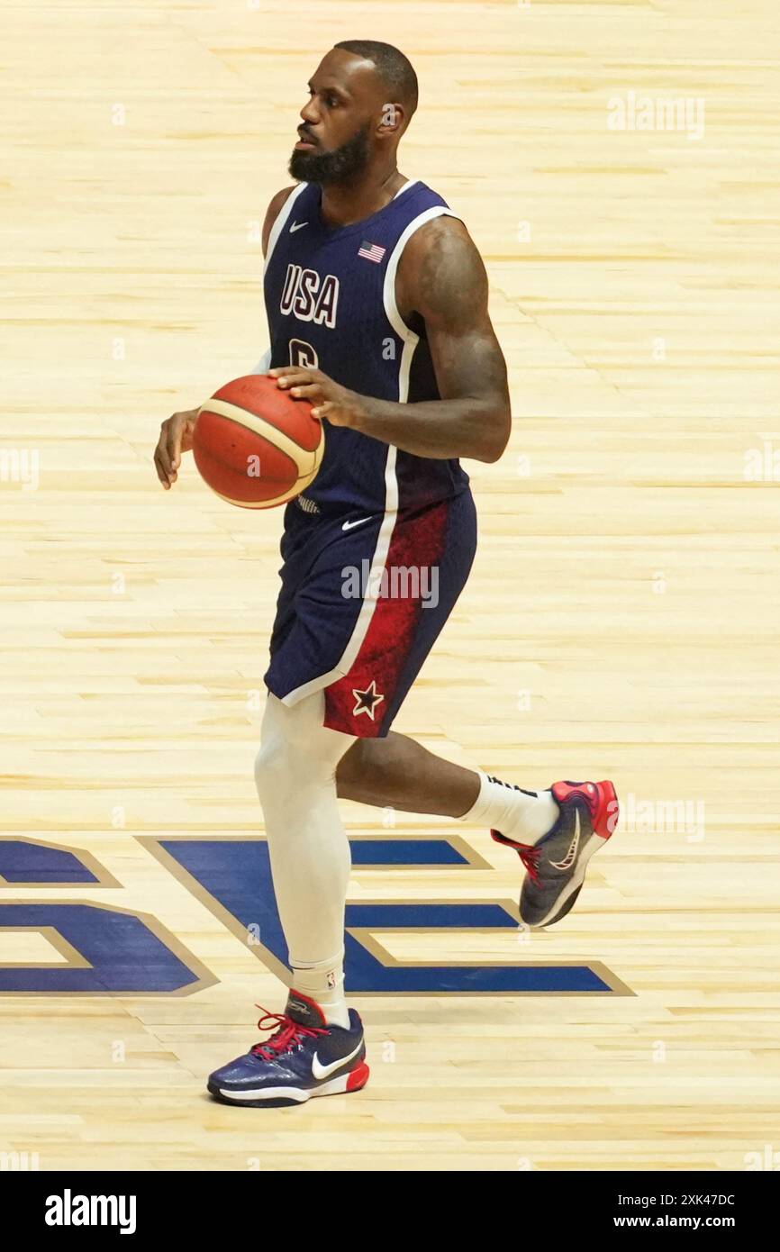 London, UK. 20th July, 2024. Lebron JamesTeam USA during the ...