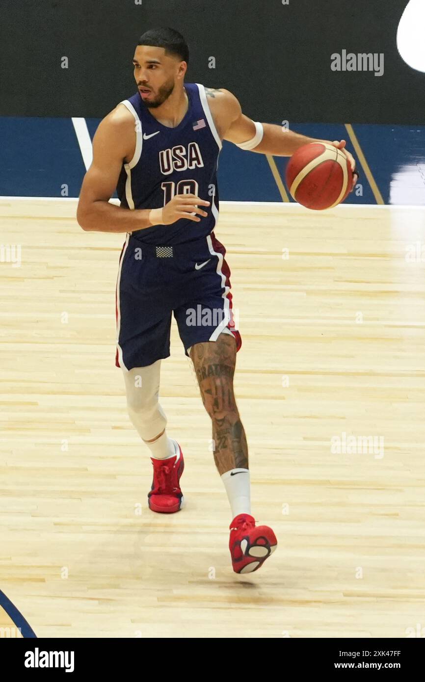 London, UK. 20th July, 2024. Jayson Tatum Team USA during the ...