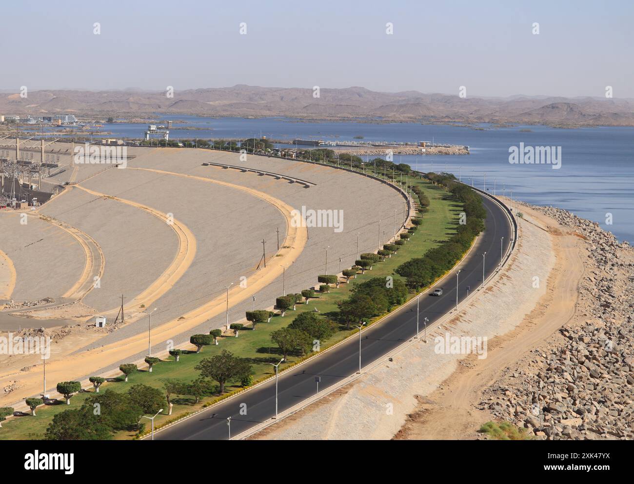 the high dam of Aswan, Egypt Stock Photo - Alamy
