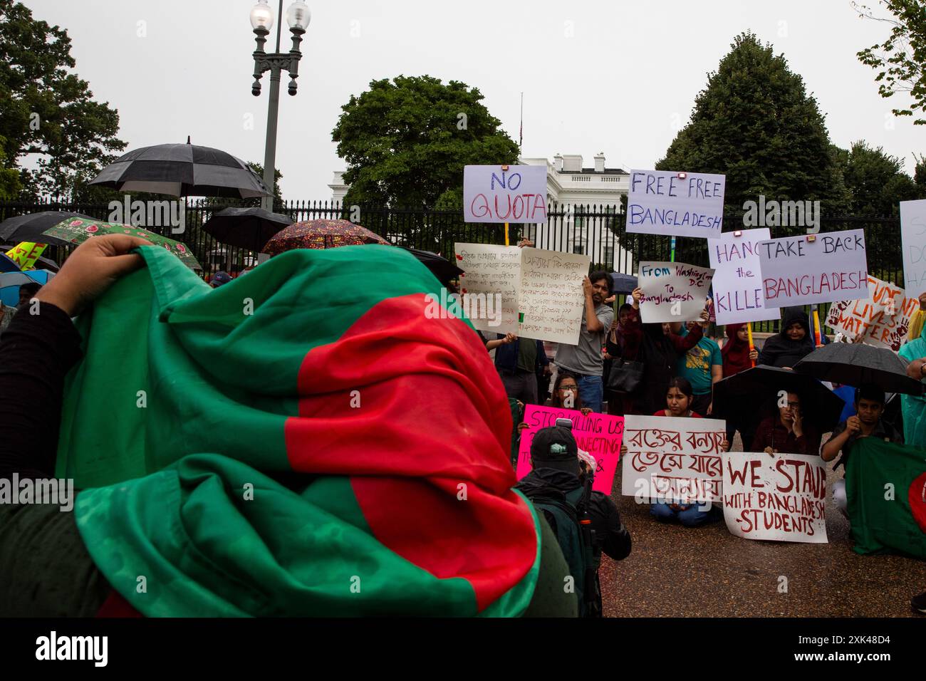 Washington DC, USA. 20th July, 2024. The Bangladeshi community members ...