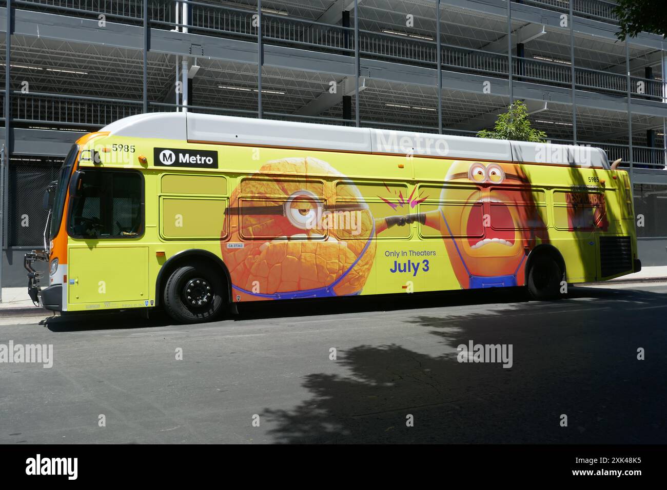 Los Angeles, California, USA 19th July 2024 Despicable Me 4 Bus on July ...