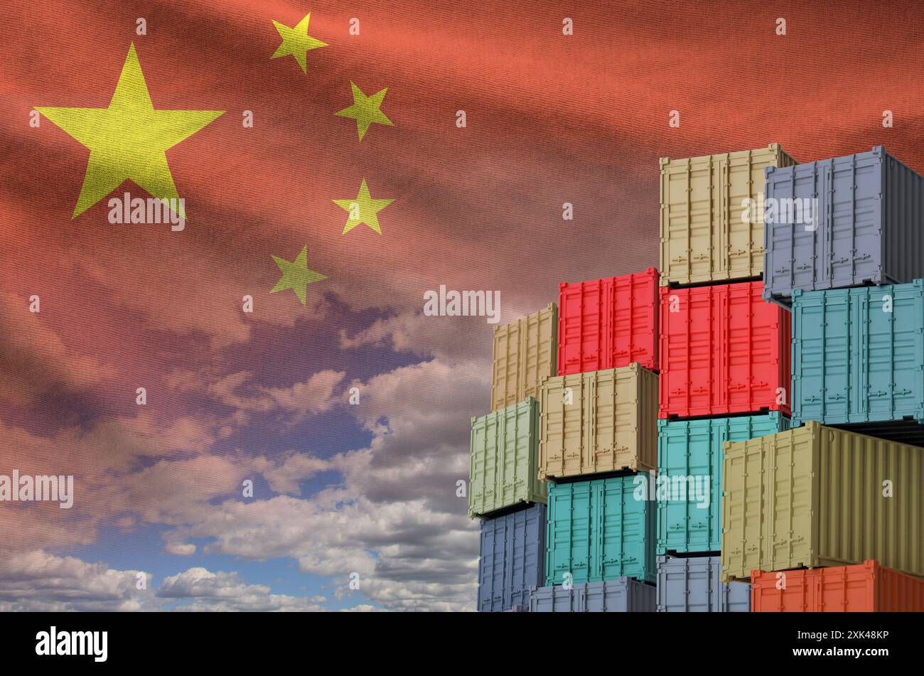 China shipping containers shanghai hi-res stock photography and images ...