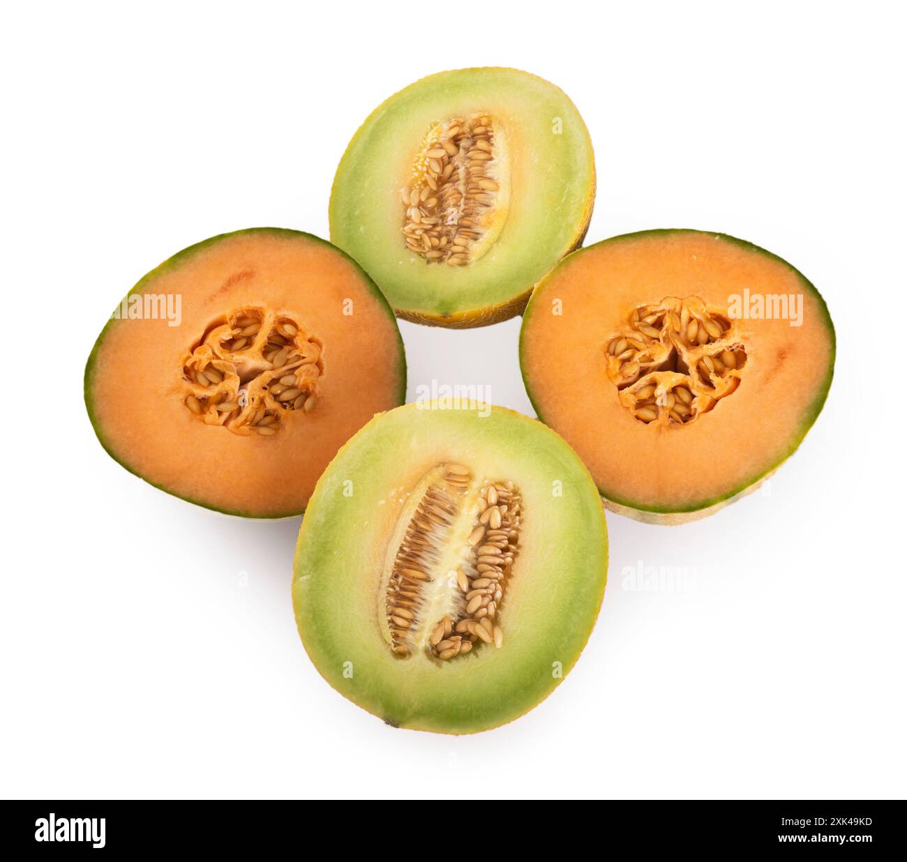 melon fruit in front of white background Stock Photo - Alamy