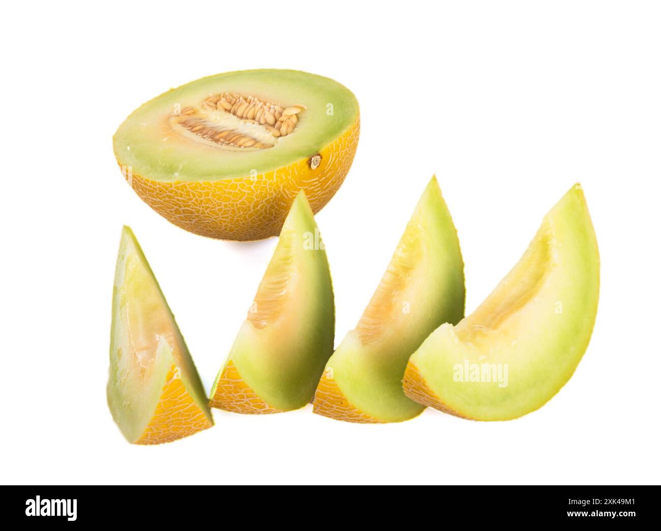 melon fruit in front of white background Stock Photo - Alamy