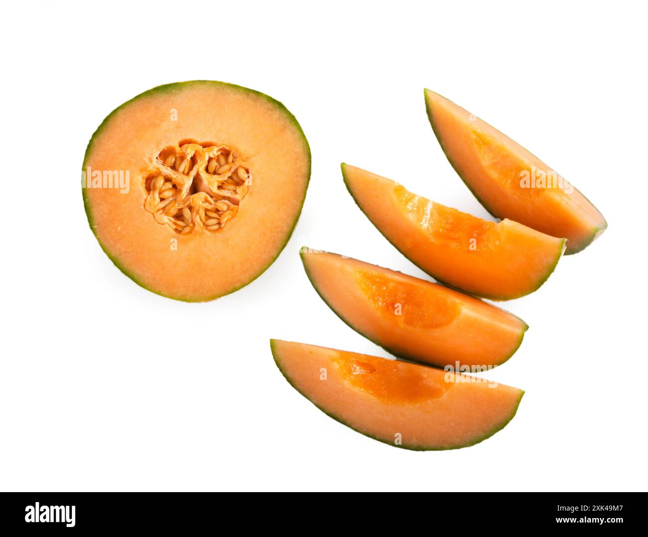 melon fruit in front of white background Stock Photo - Alamy