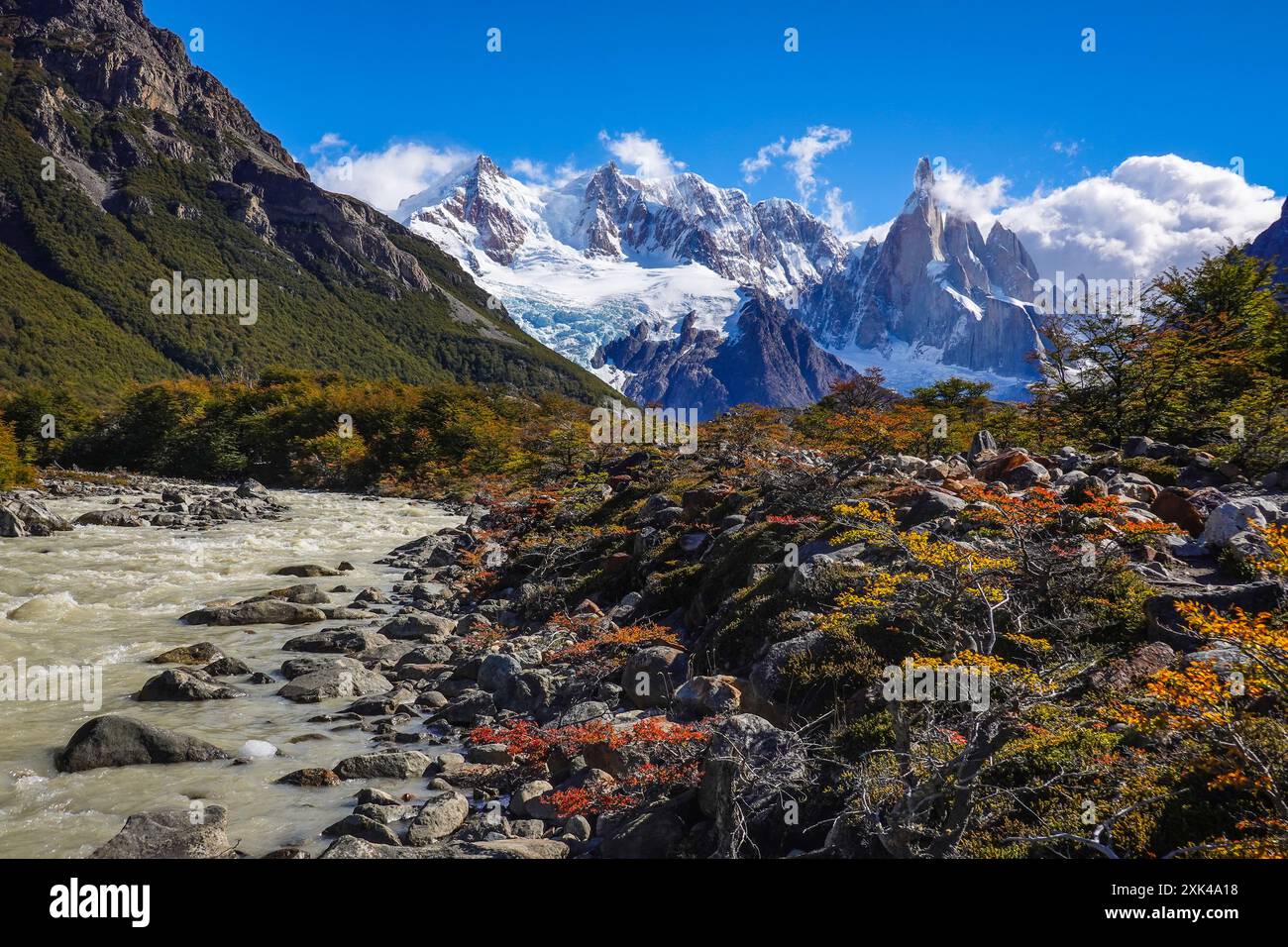 El Chalten, Argentina: Dramatic view of the Cerro Torre Peak and the ...