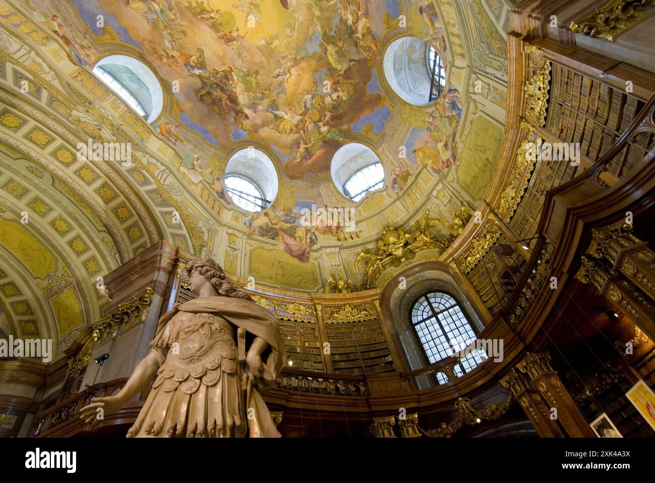 The National Library - baroque style State Hall historic library ...