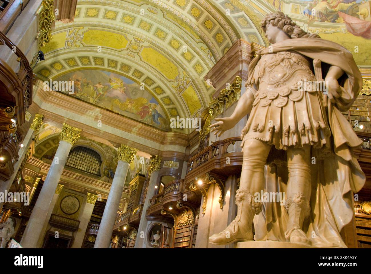 The National Library - baroque style State Hall historic library ...