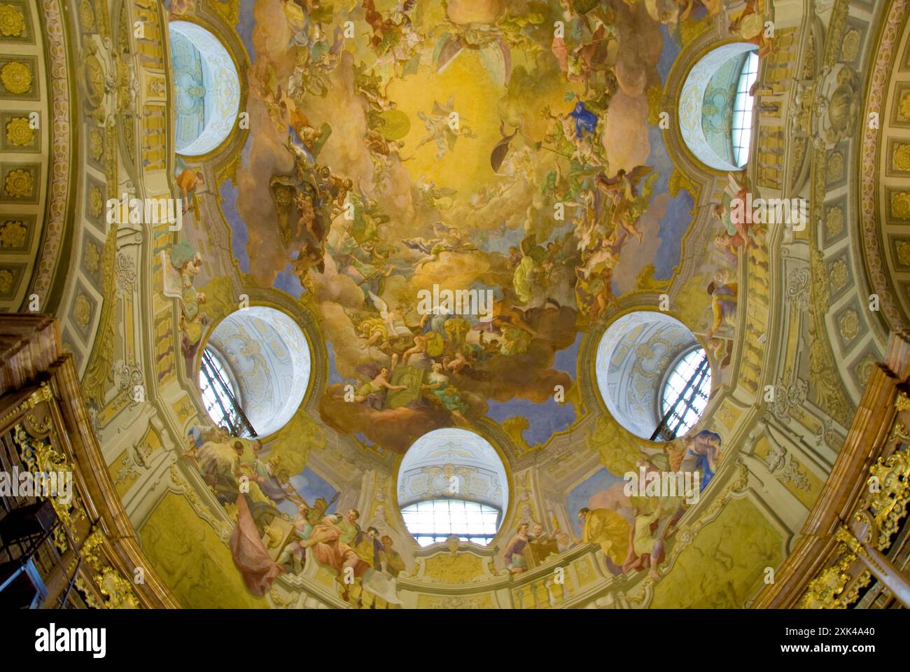 The National Library - baroque style State Hall historic library ...