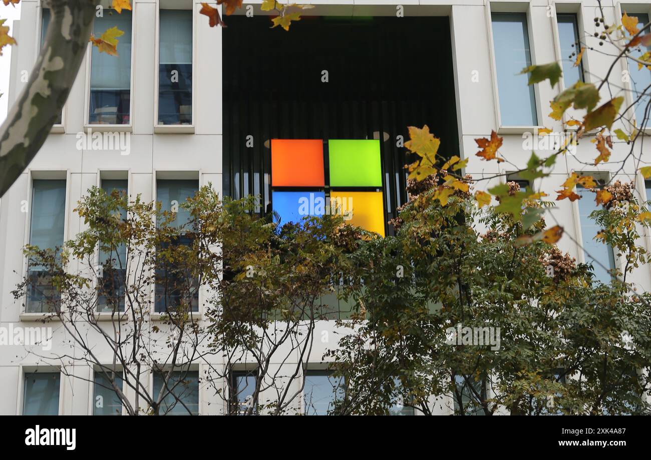 SHANGHAI, CHINA - DECEMBER 8, 2020 - (FILE) The Microsoft China ...