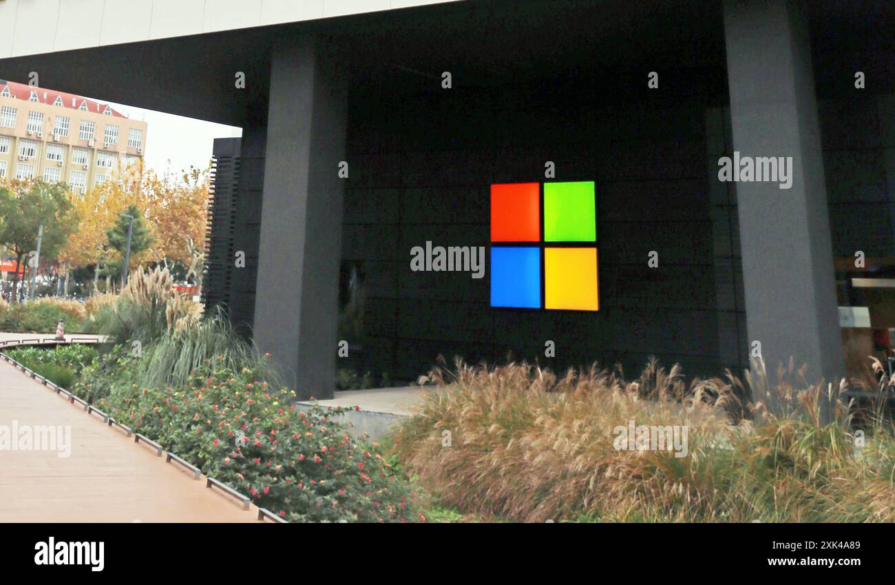 SHANGHAI, CHINA - DECEMBER 8, 2020 - (FILE) The Microsoft China ...