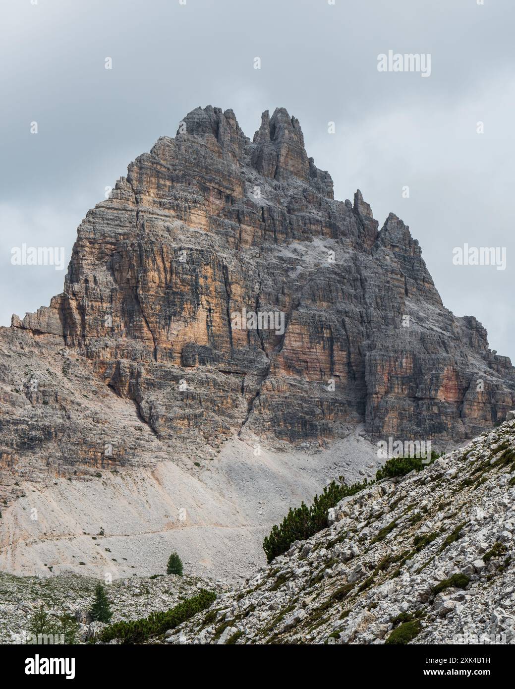 Stunning mountain views. Picturesque landscape with high sharp rocks ...