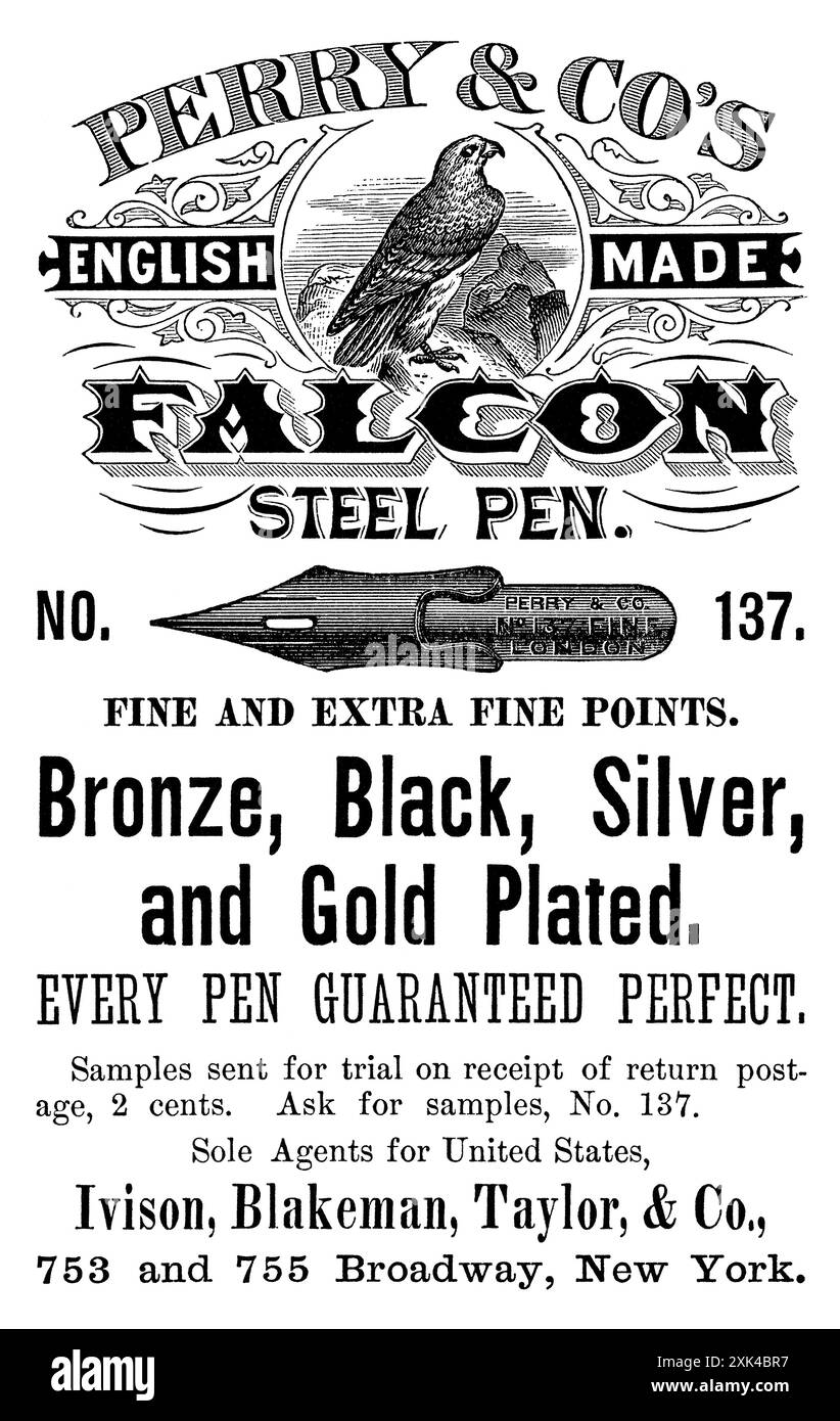 Steel nib pen 19th century hi-res stock photography and images - Alamy