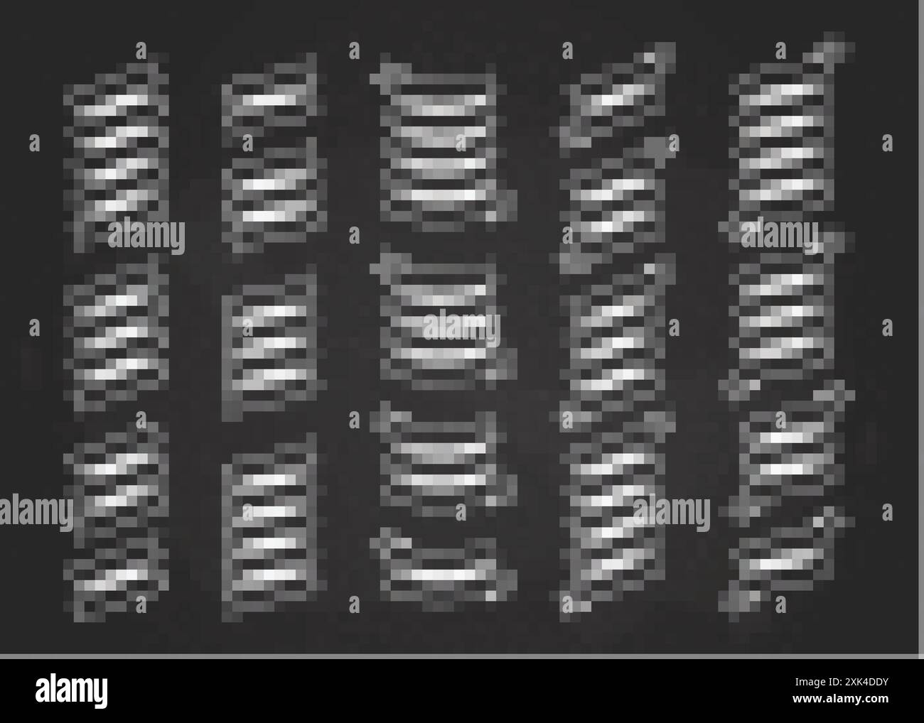 Chalk contour label ribbon vector set illustration. Big collection of ...