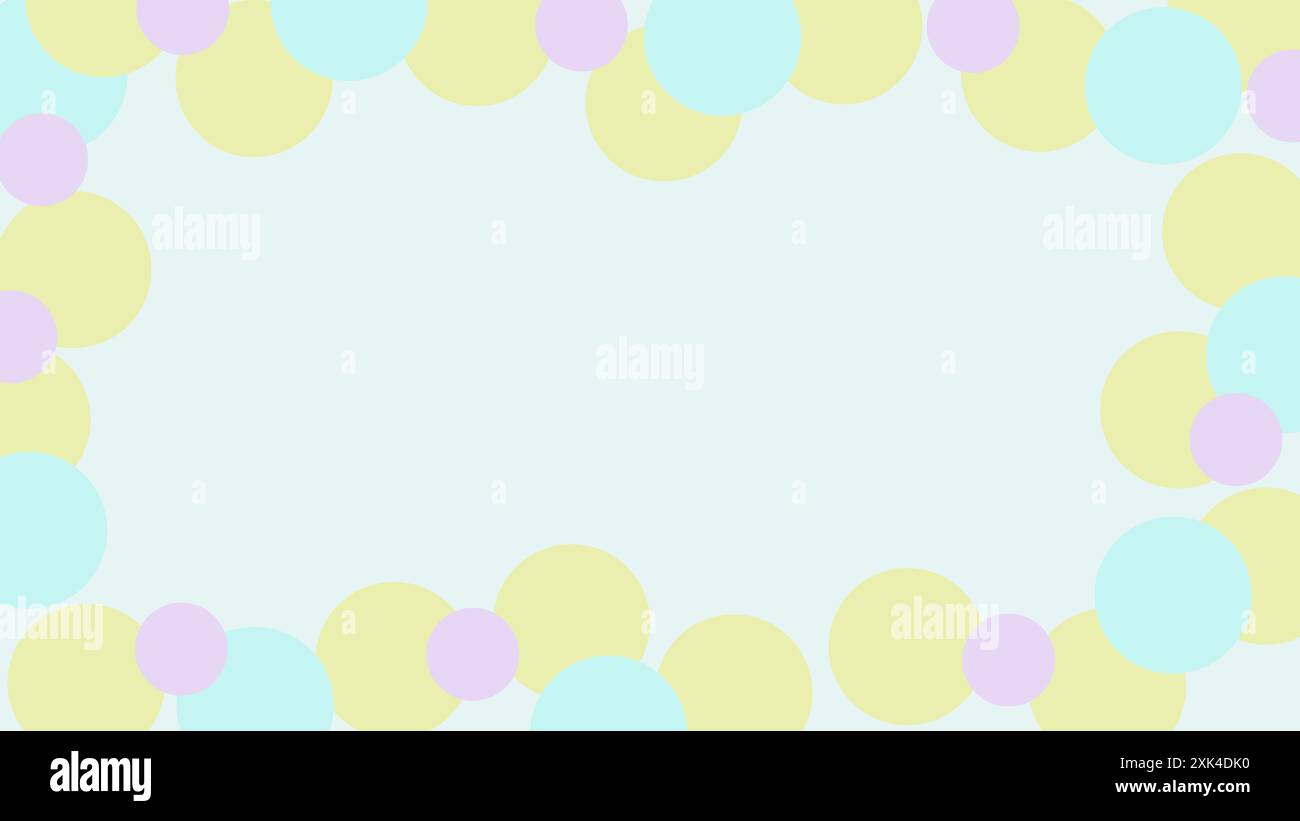 vibrant and playful pastel polka dot border on a light background ...