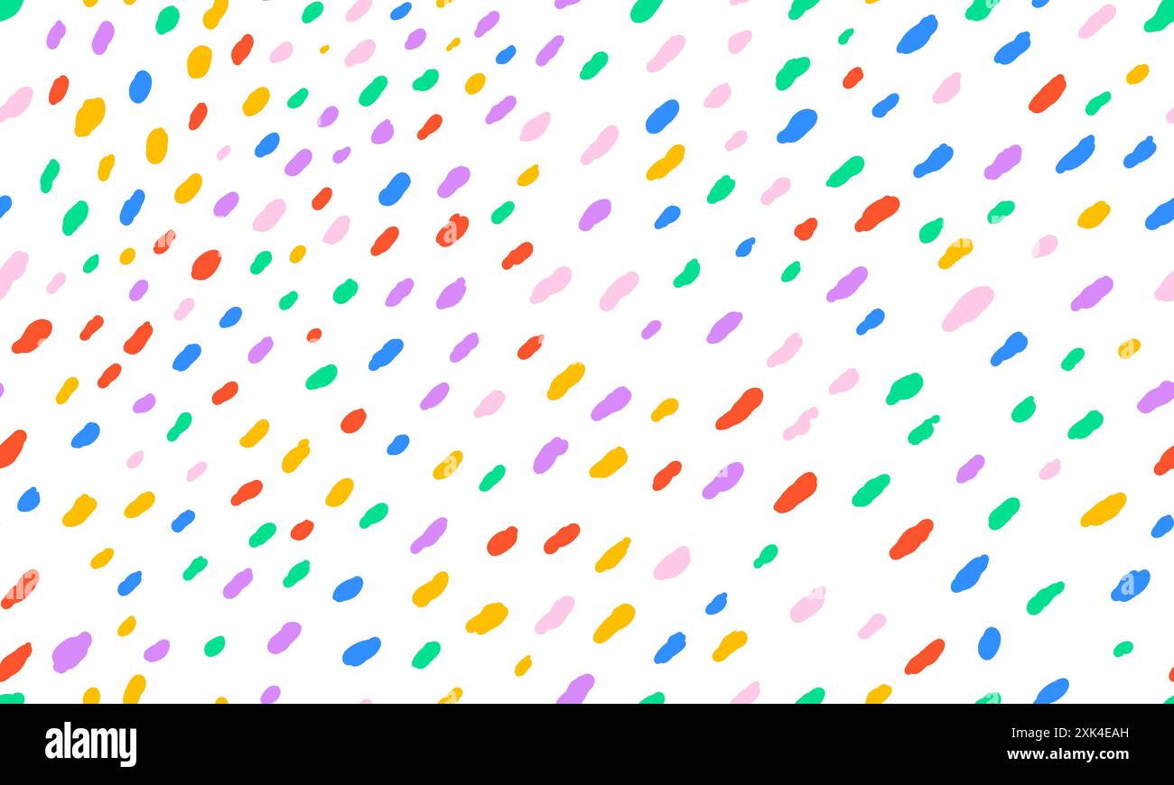 Colorful simple seamless pattern with small dashes. Vector wallpaper ...