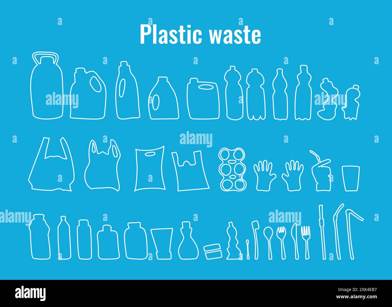 Garbage collection containers Stock Vector Images - Alamy