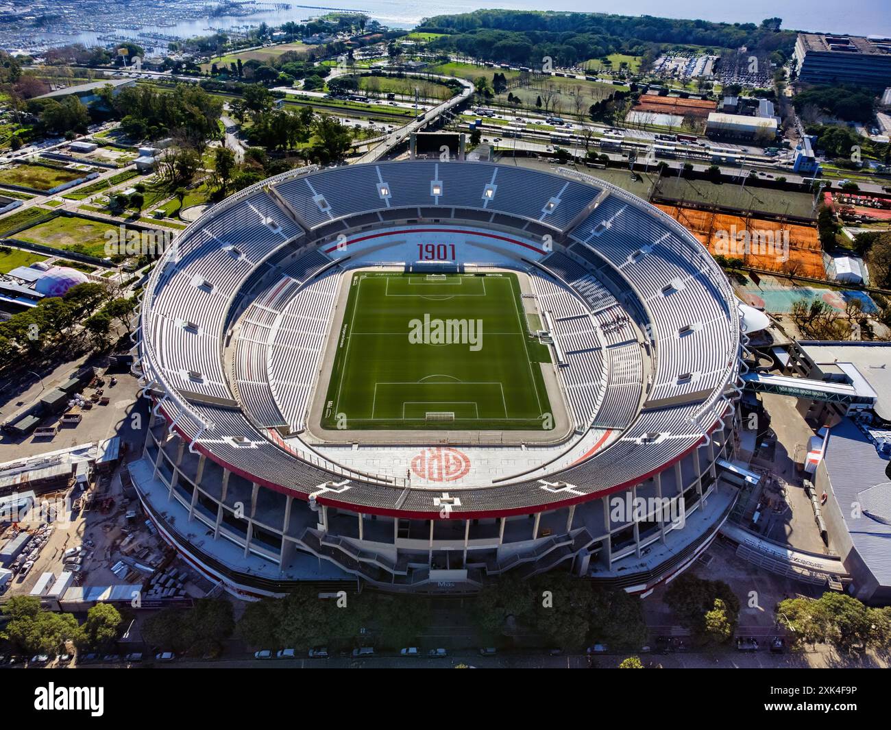 Mas Monumental Stadium, home of Club Atletico River Plate in Nuñez ...