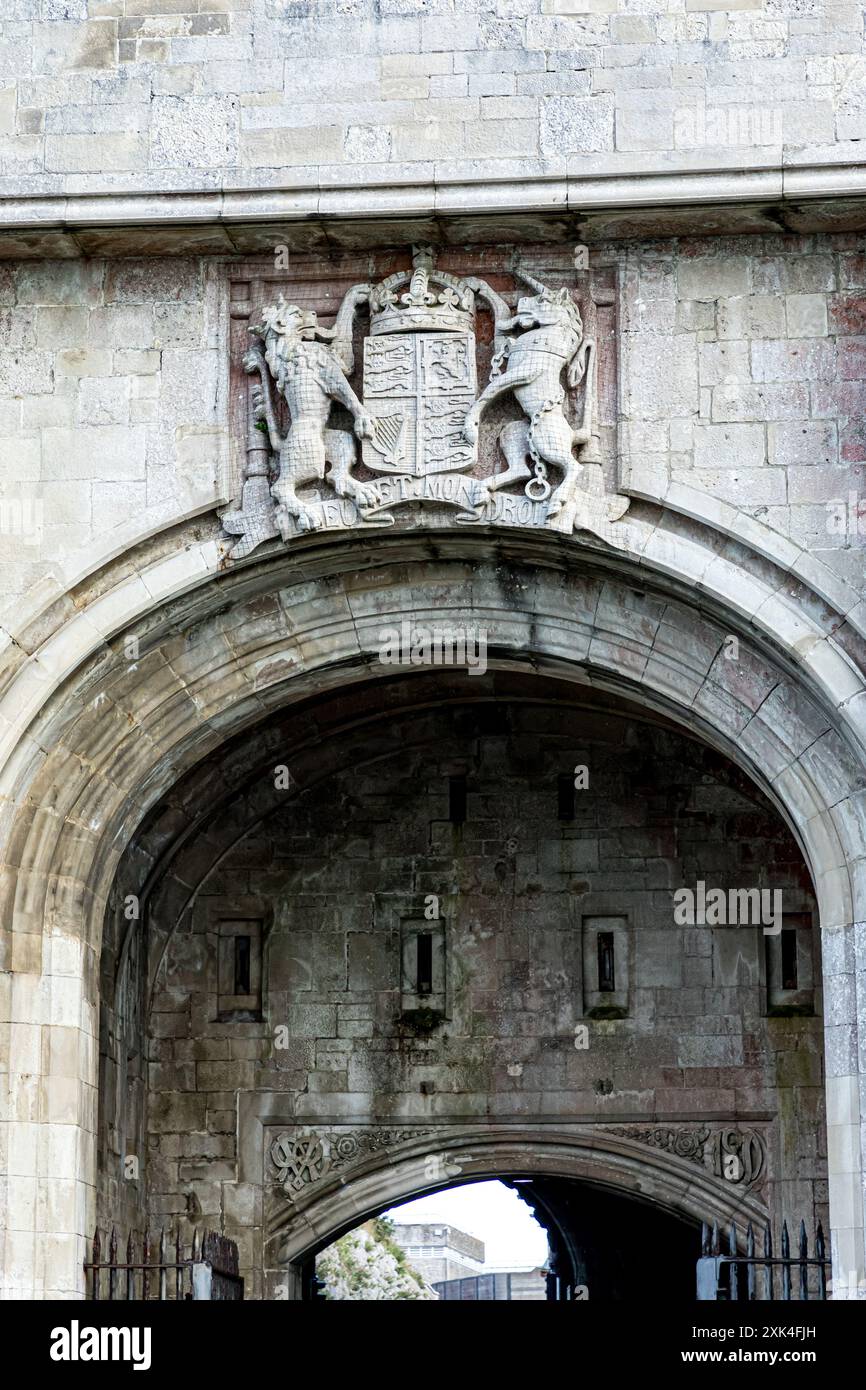Main gate to HM Prison The Verne, a Category C men's prison located ...