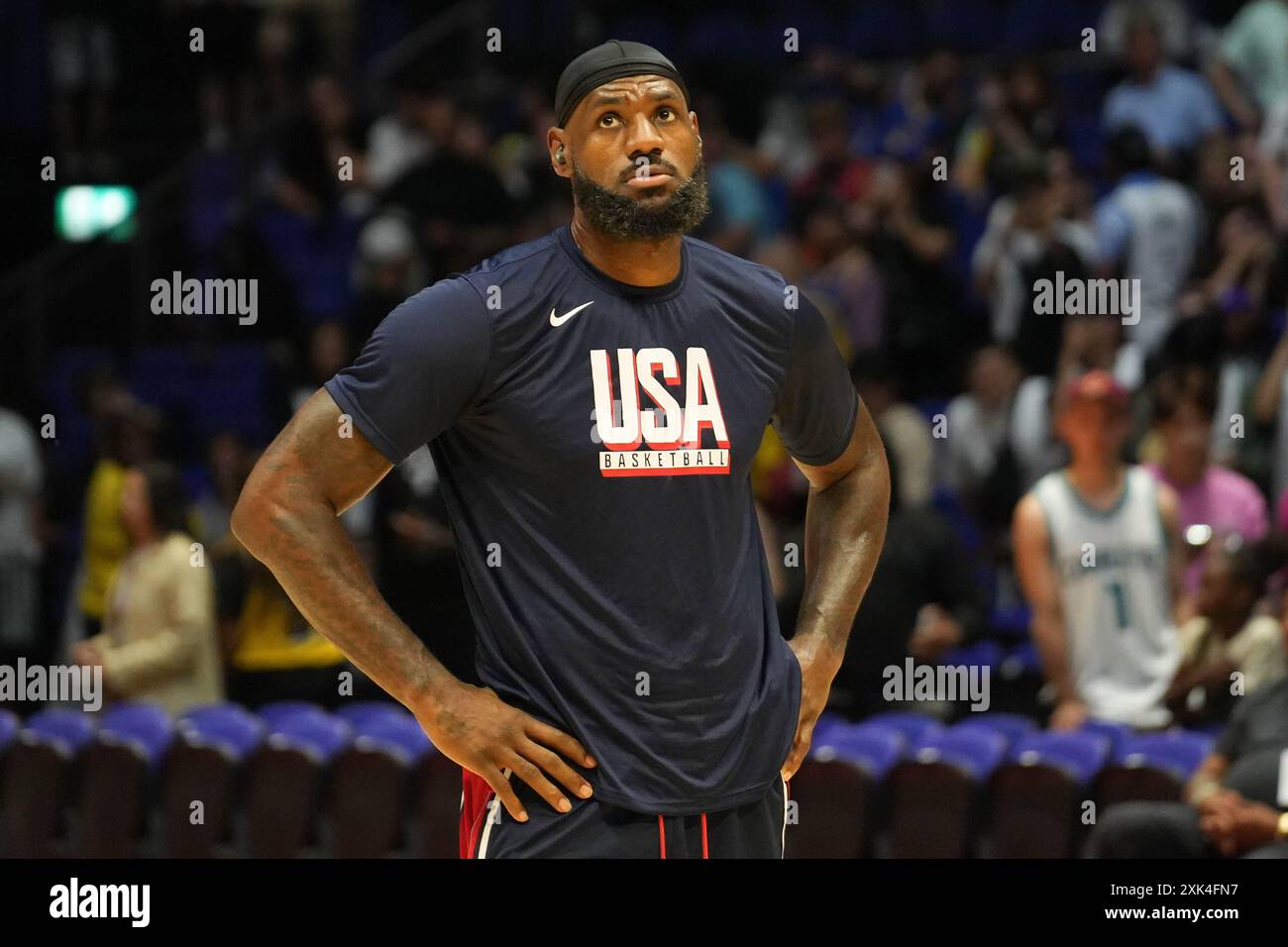Lebron JamesTeam Usa Usa during the International Friendly basketball ...