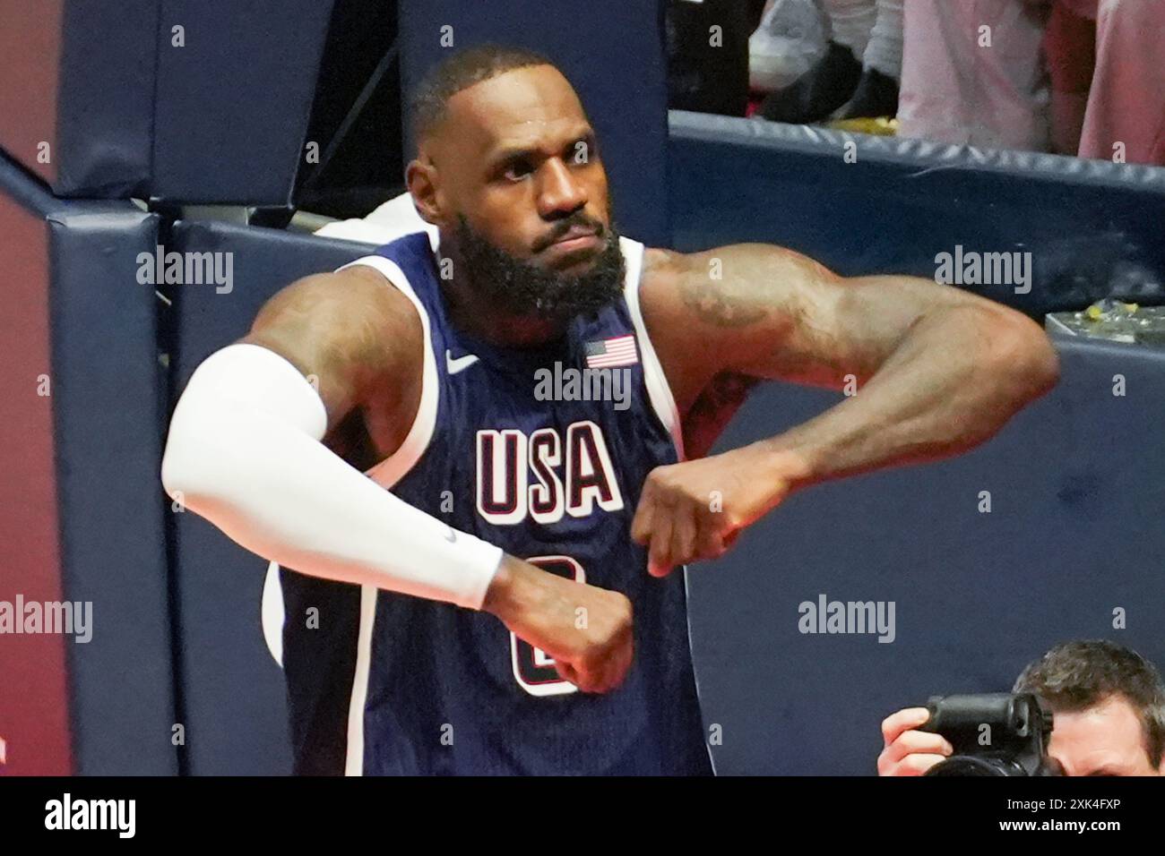 Lebron JamesTeam Usa Usa during the International Friendly basketball ...