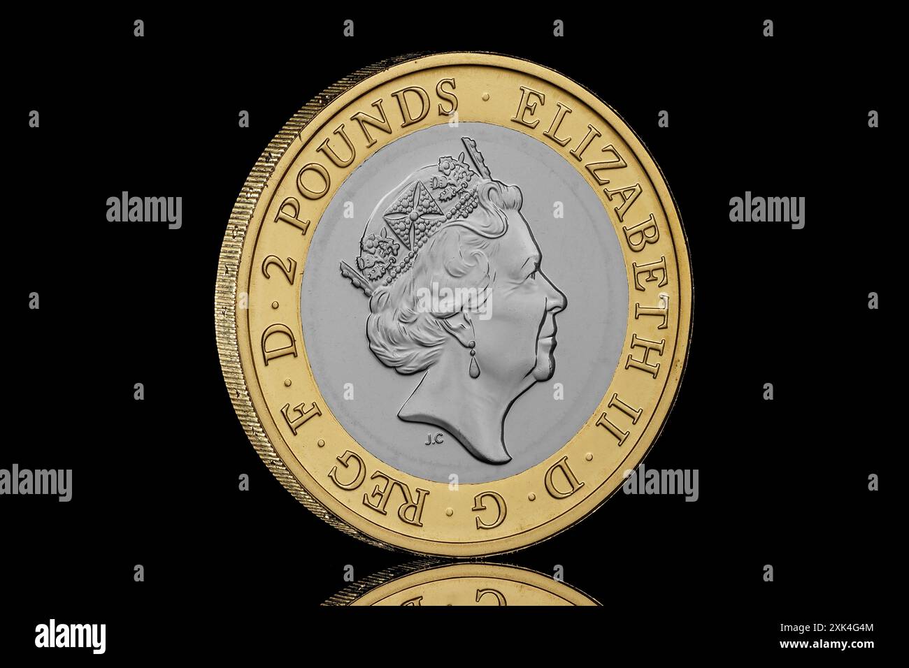 Queen elizabeth ii 5th coin portrait hi-res stock photography and ...