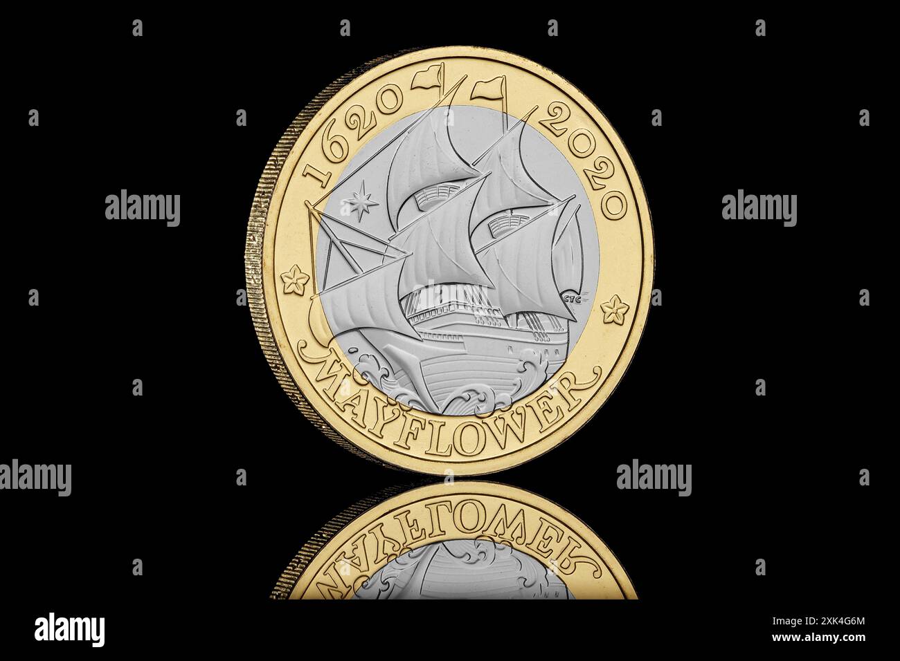 2020 bimetallic £2 coin to commemorate the 400th anniversary of the ...