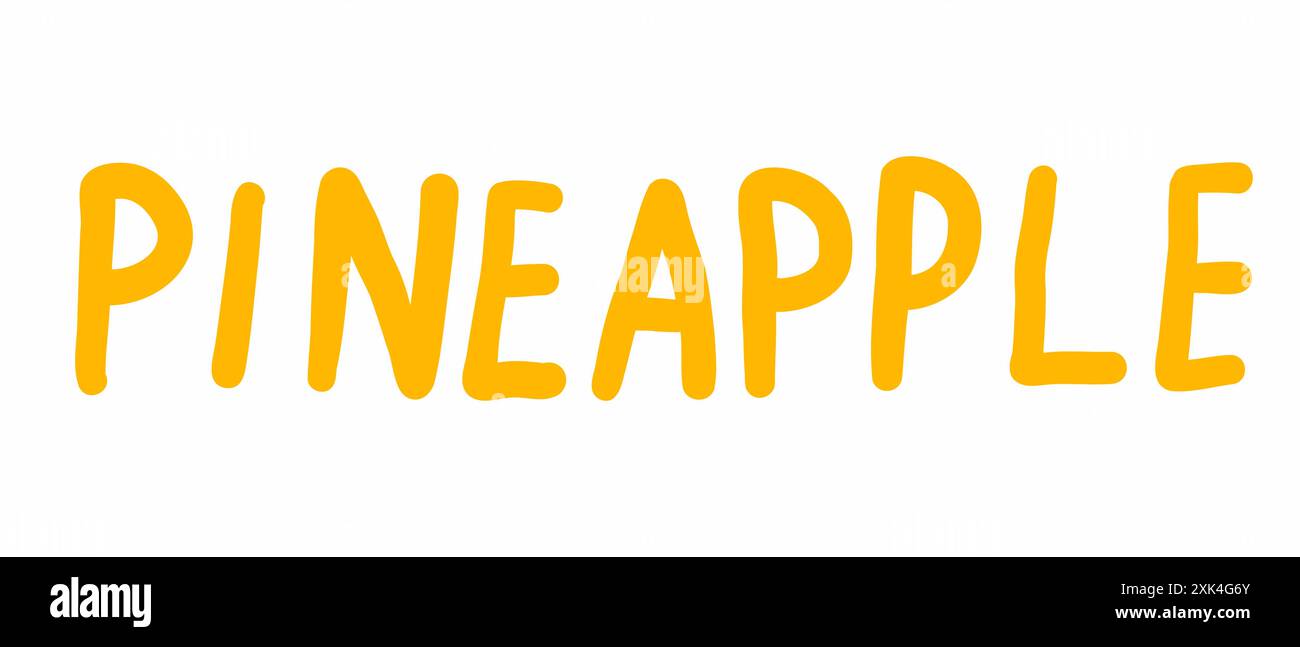 Pineapple calligraphy hi-res stock photography and images - Alamy