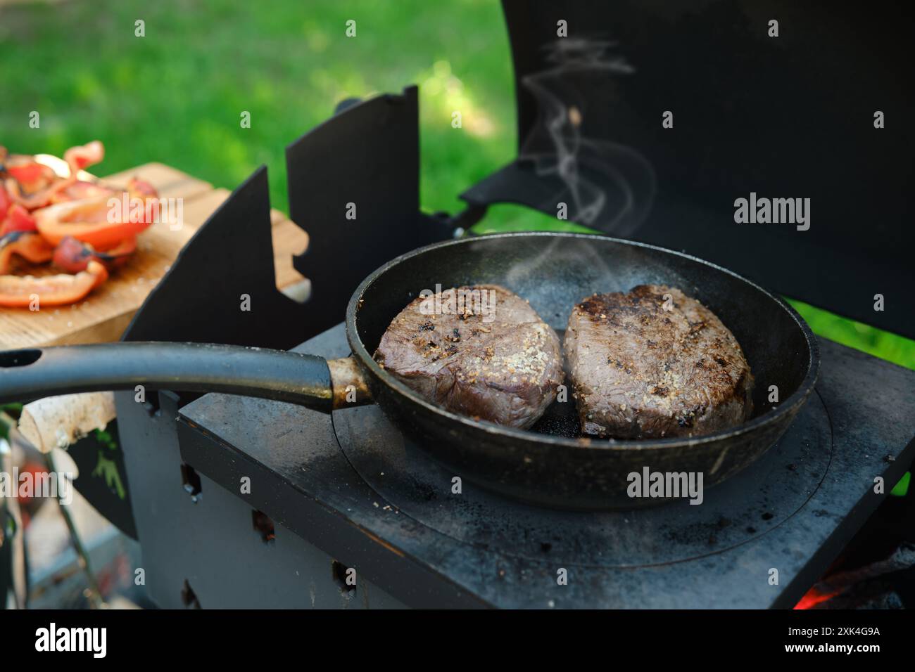 Two angus beef steak hi-res stock photography and images - Alamy