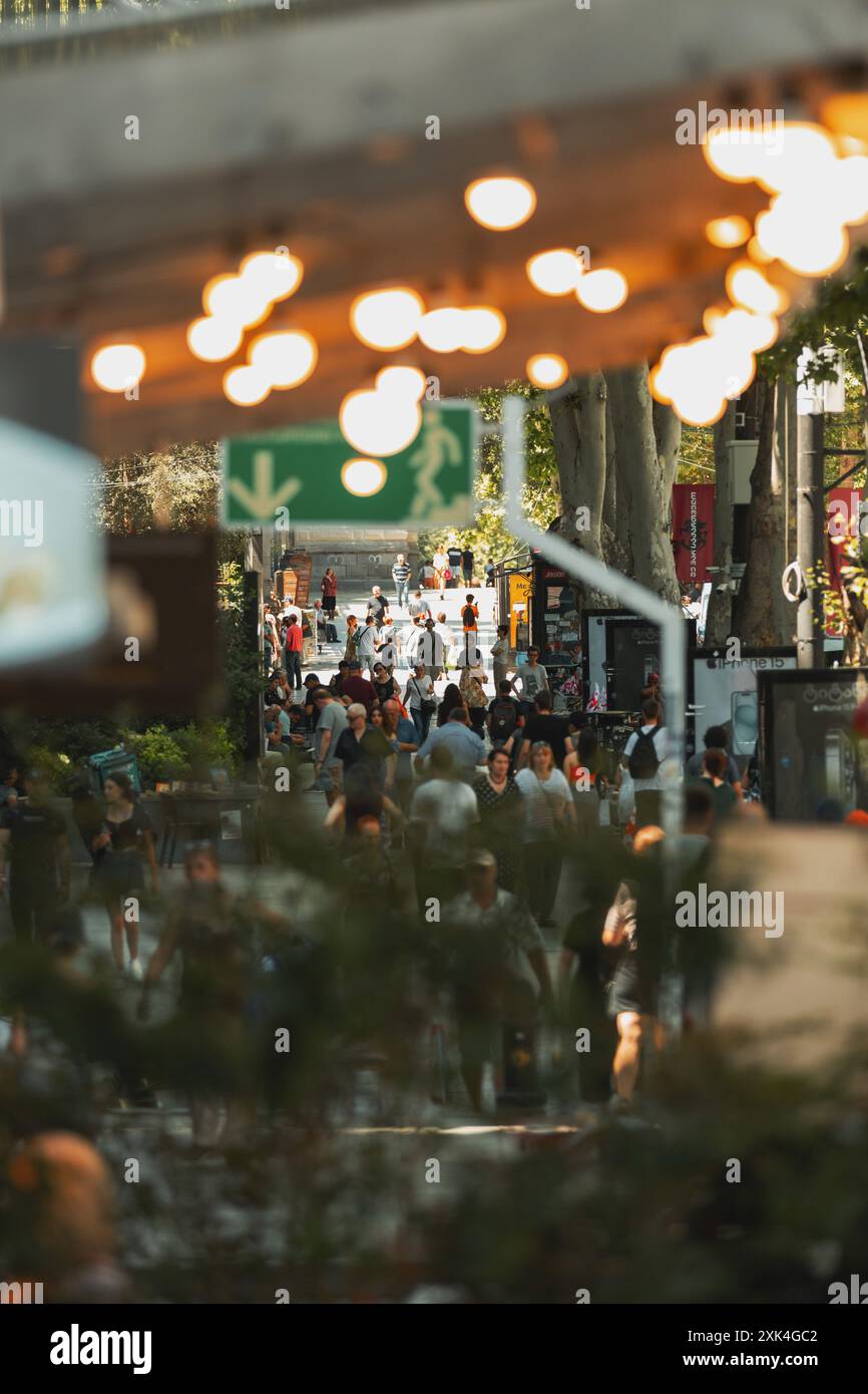 Tbilisi, Georgia - 22 JUNE, 2024: The Shota Rustaveli Avenue, among the ...