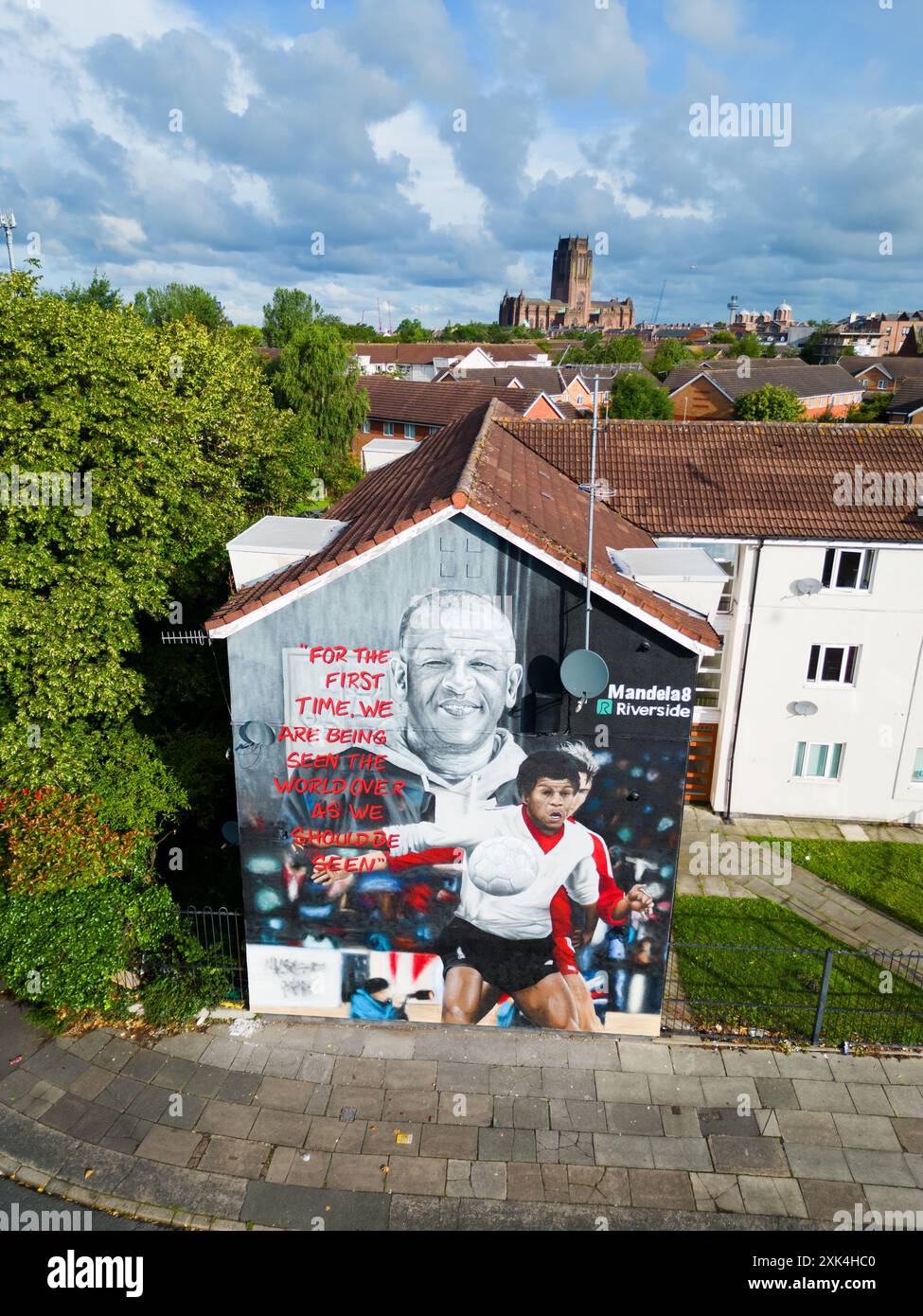 Liverpool, UK. 21st July, 2024. A stunning mural by John Culshaw ...