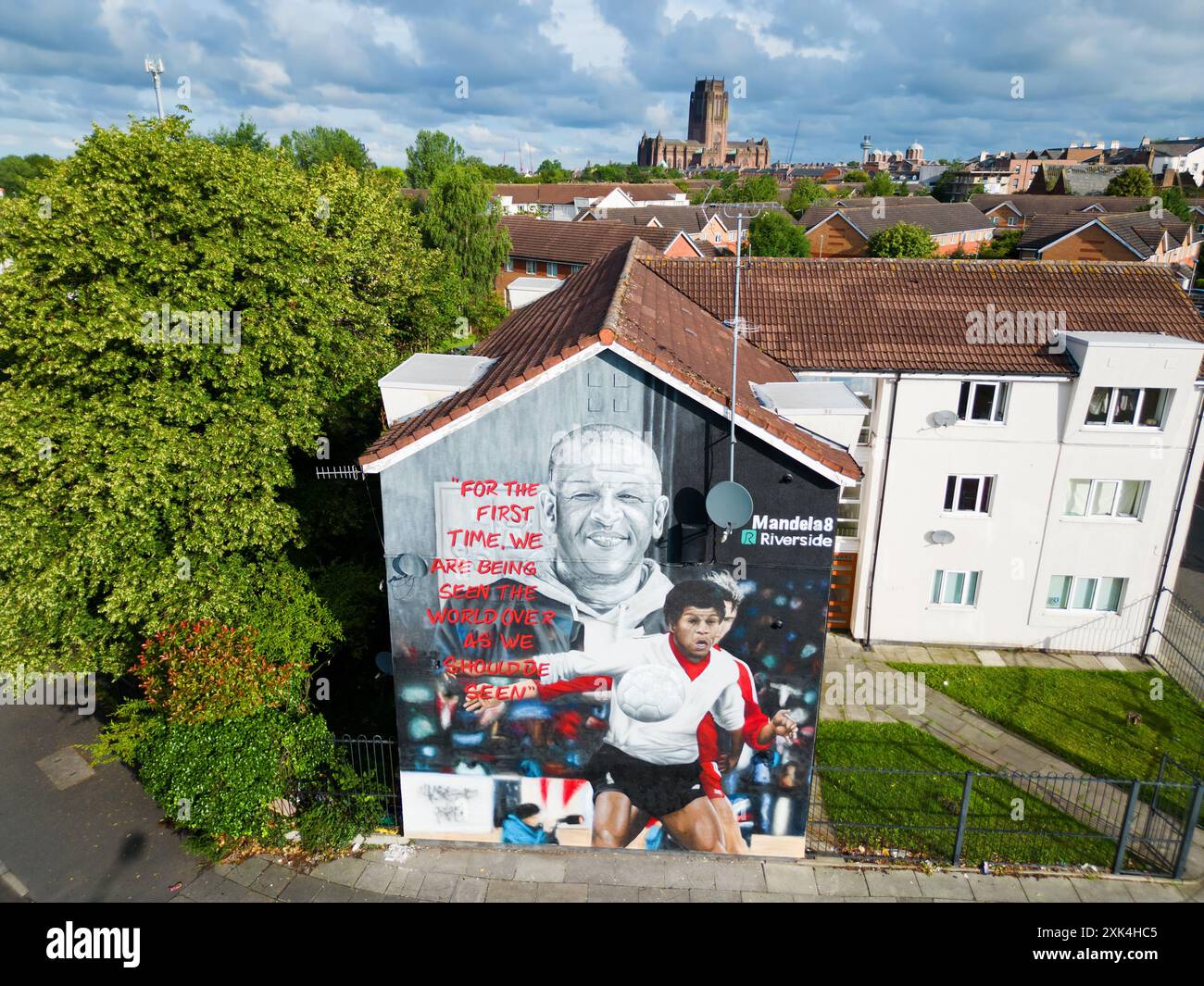 Liverpool, UK. 21st July, 2024. A stunning mural by John Culshaw ...