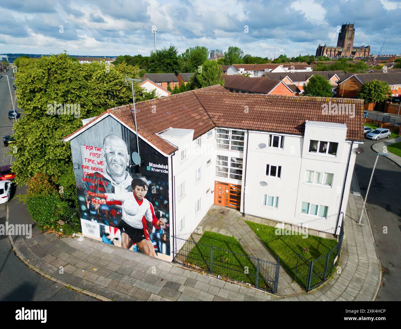 Liverpool, UK, 21st July 2024. A stunning mural by John Culshaw ...