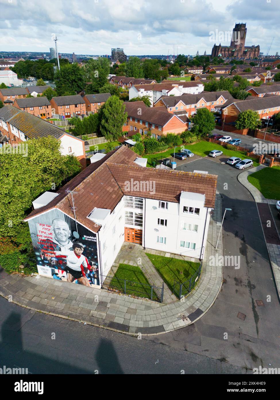 Liverpool, UK, 21st July 2024. A stunning mural by John Culshaw ...