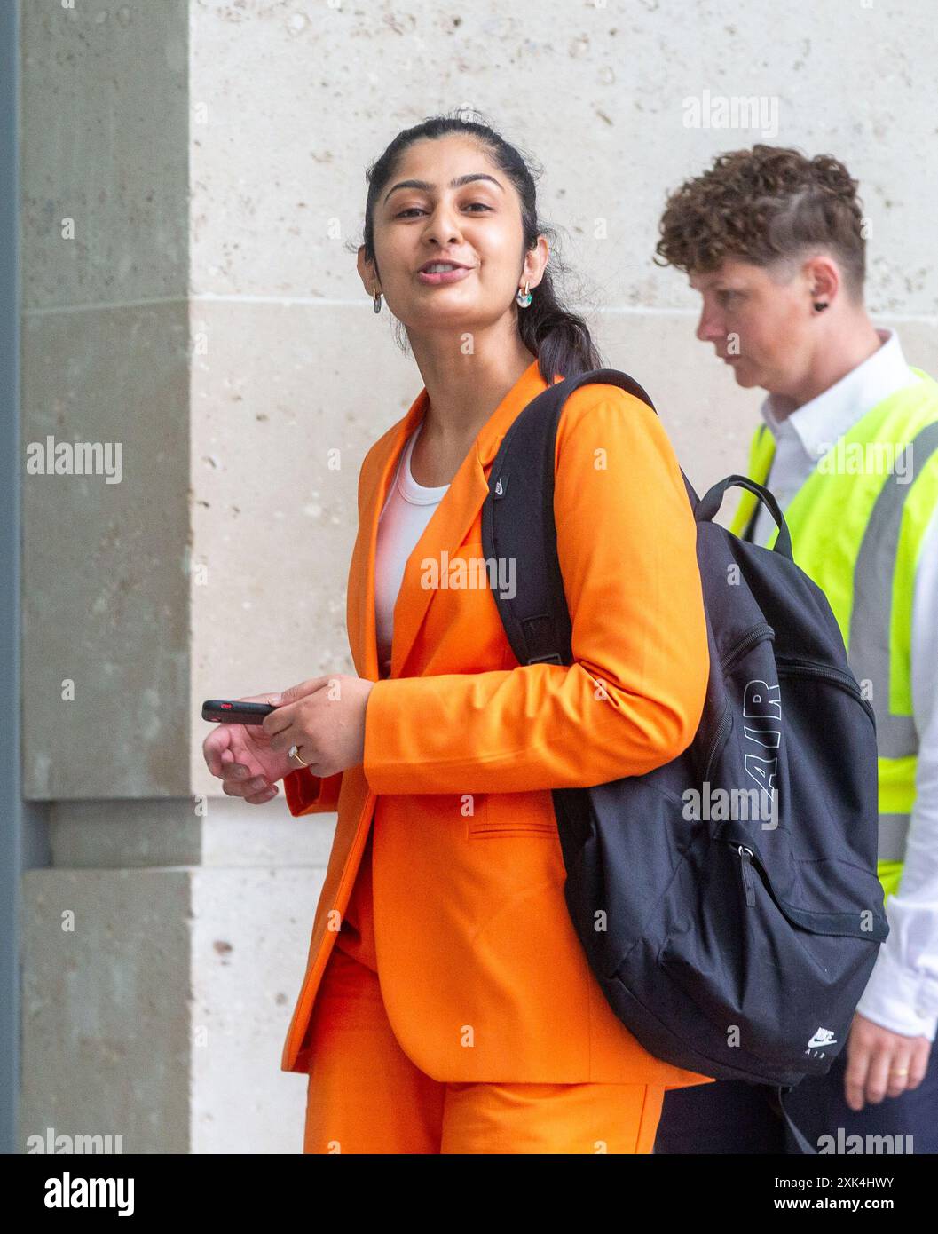 London, England, UK. 21st July, 2024. ZARAH SULTANA, Labour MP, arrives ...