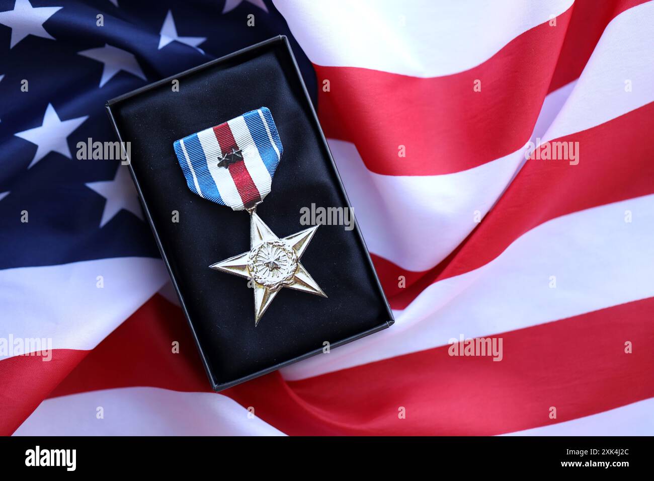 KYIV, UKRAINE - JULY 10, 2024 US Silver Star medal. United States ...