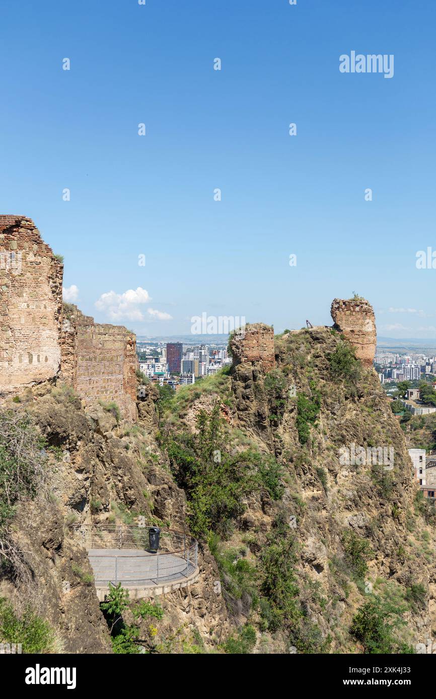 Tbilisi, Georgia - 22 JUNE, 2024: Narikala is an ancient fortress ...