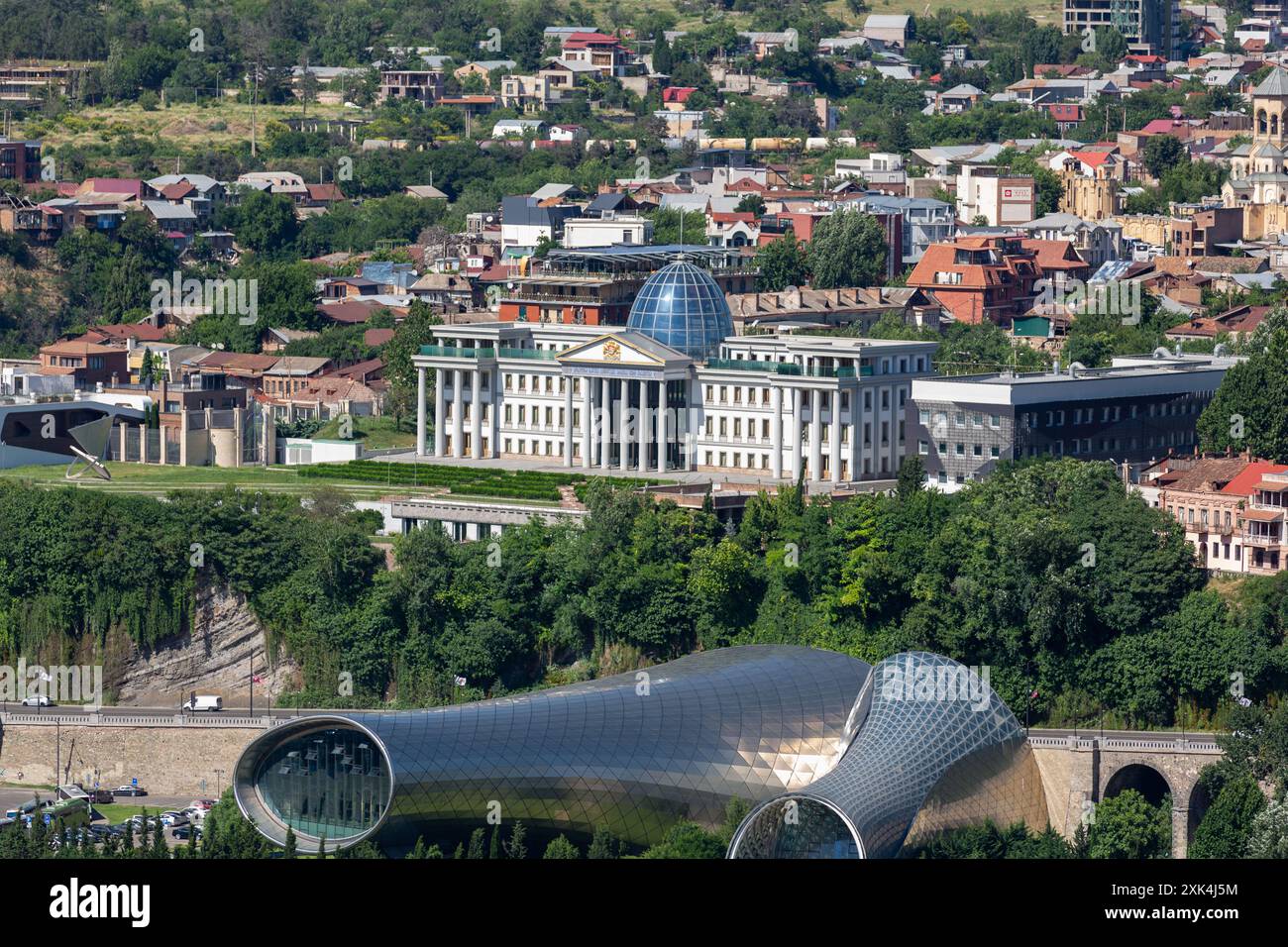 Tbilisi, Georgia - 22 JUNE, 2024: The Ceremonial Palace of Georgia is a ...