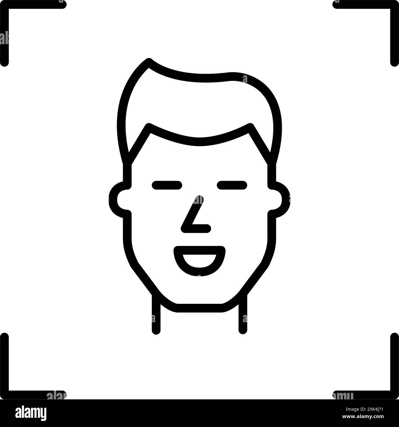 Facial recognition for biometric identification. Security verification ...