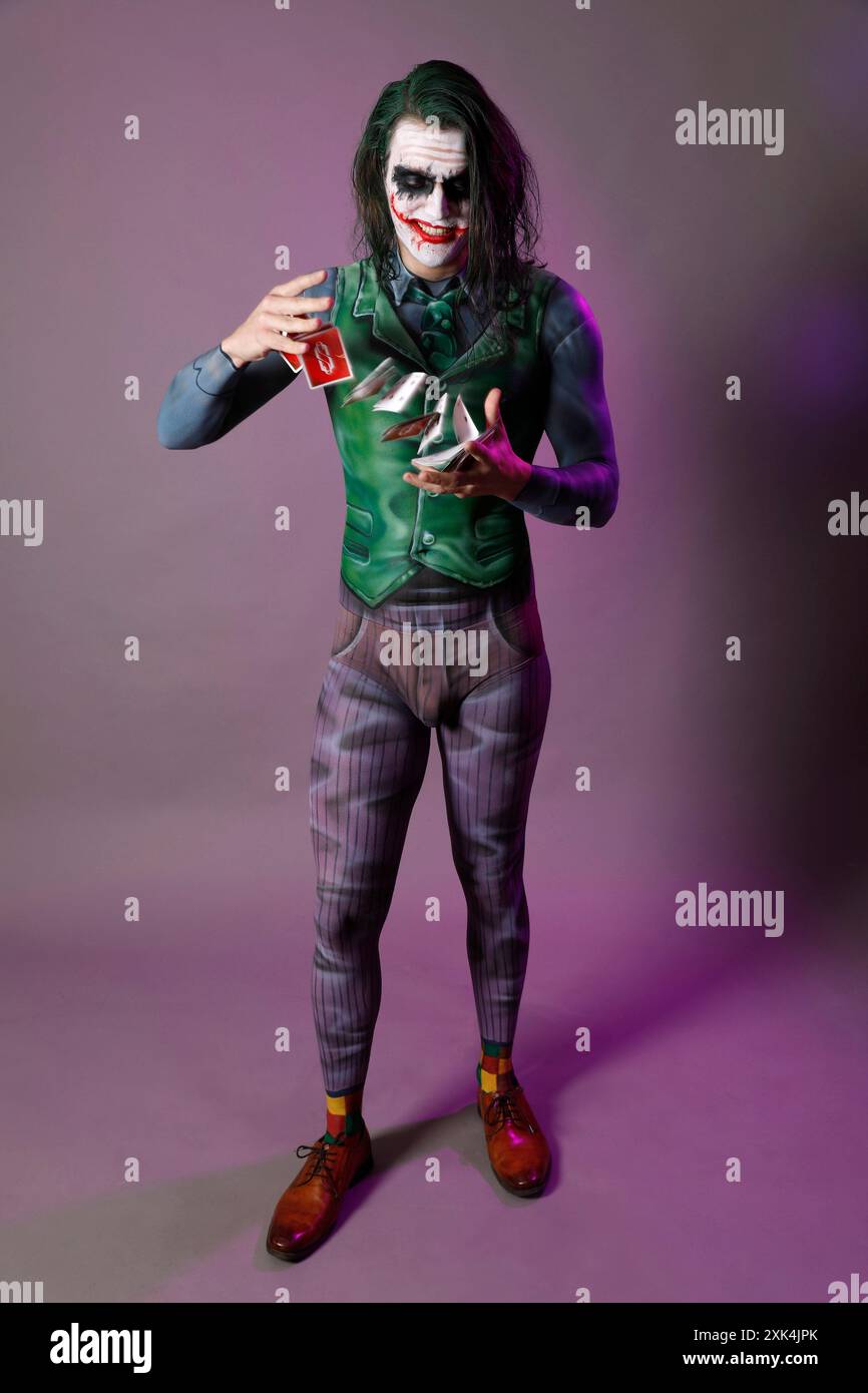 GEEK ART - Bodypainting and Transformaking: Joker meets Riddler ...