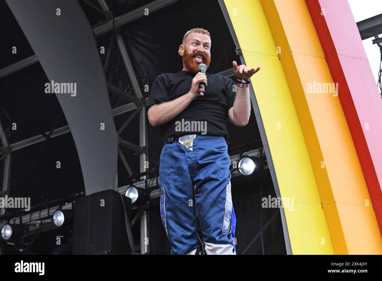 LONDON, ENGLAND - JULY 13: Tom Rasmussen performing at British ...