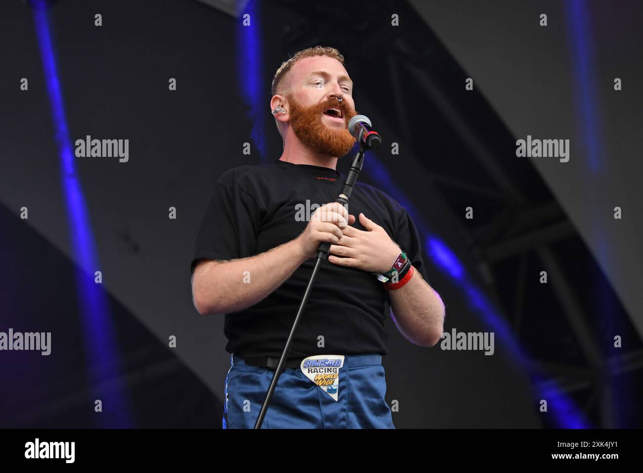 LONDON, ENGLAND - JULY 13: Tom Rasmussen performing at British ...