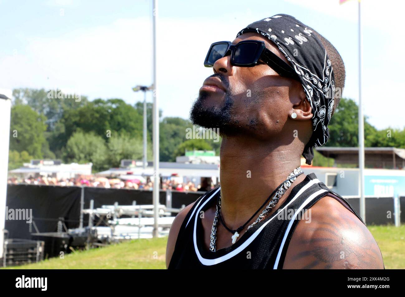 Collins Egege bei der 90s Super Show 2024 auf der Horner Rennbahn ...