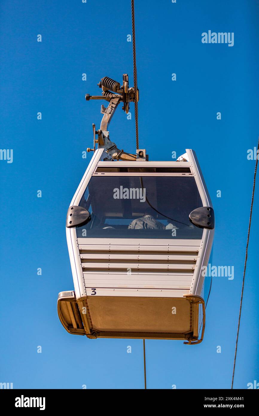 Tbilisi, GEO - 22 JUNE, 2024: Tbilisi cable car, which operates between ...