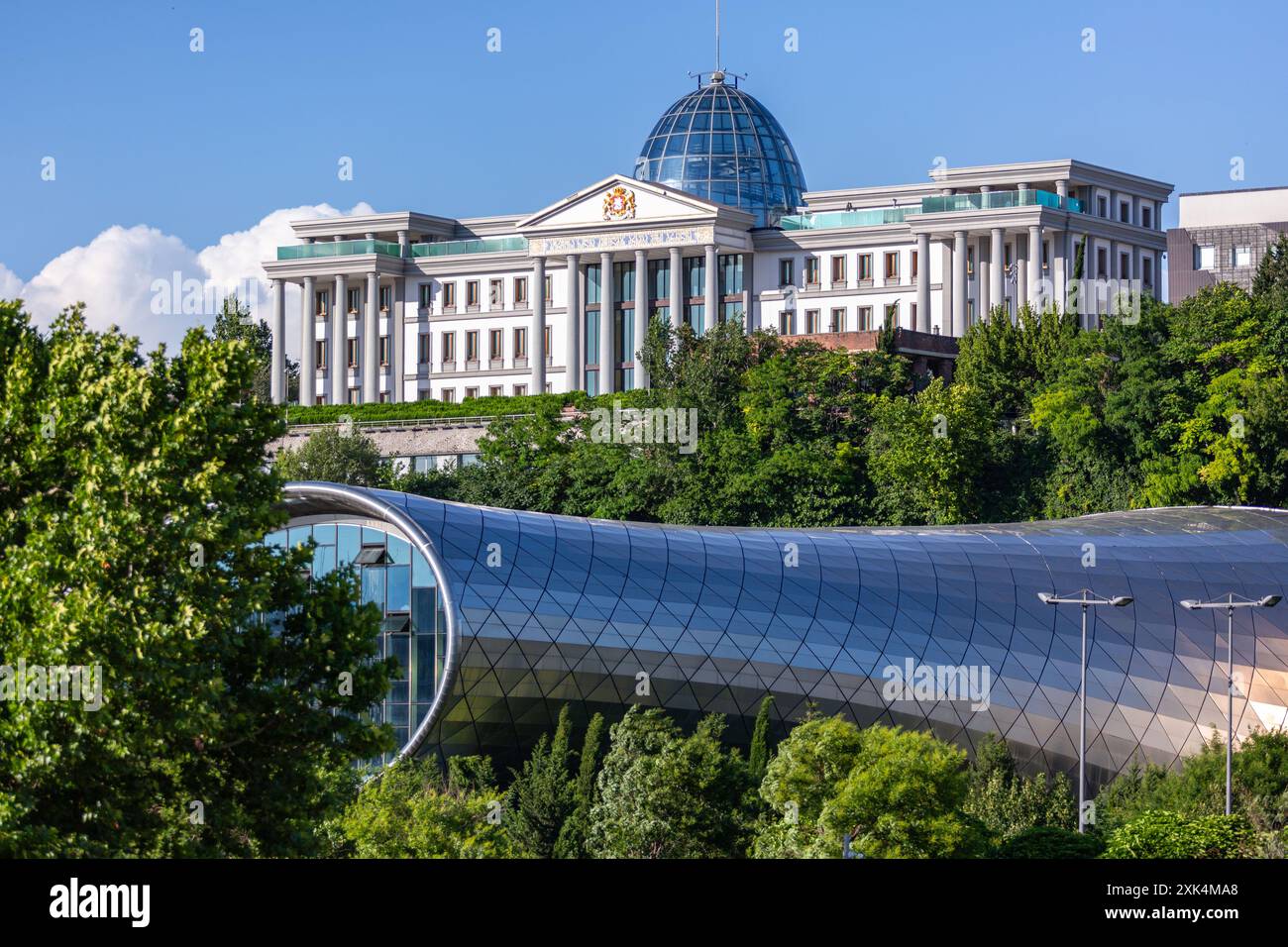 Tbilisi, Georgia - 22 JUNE, 2024: The Ceremonial Palace of Georgia is a ...