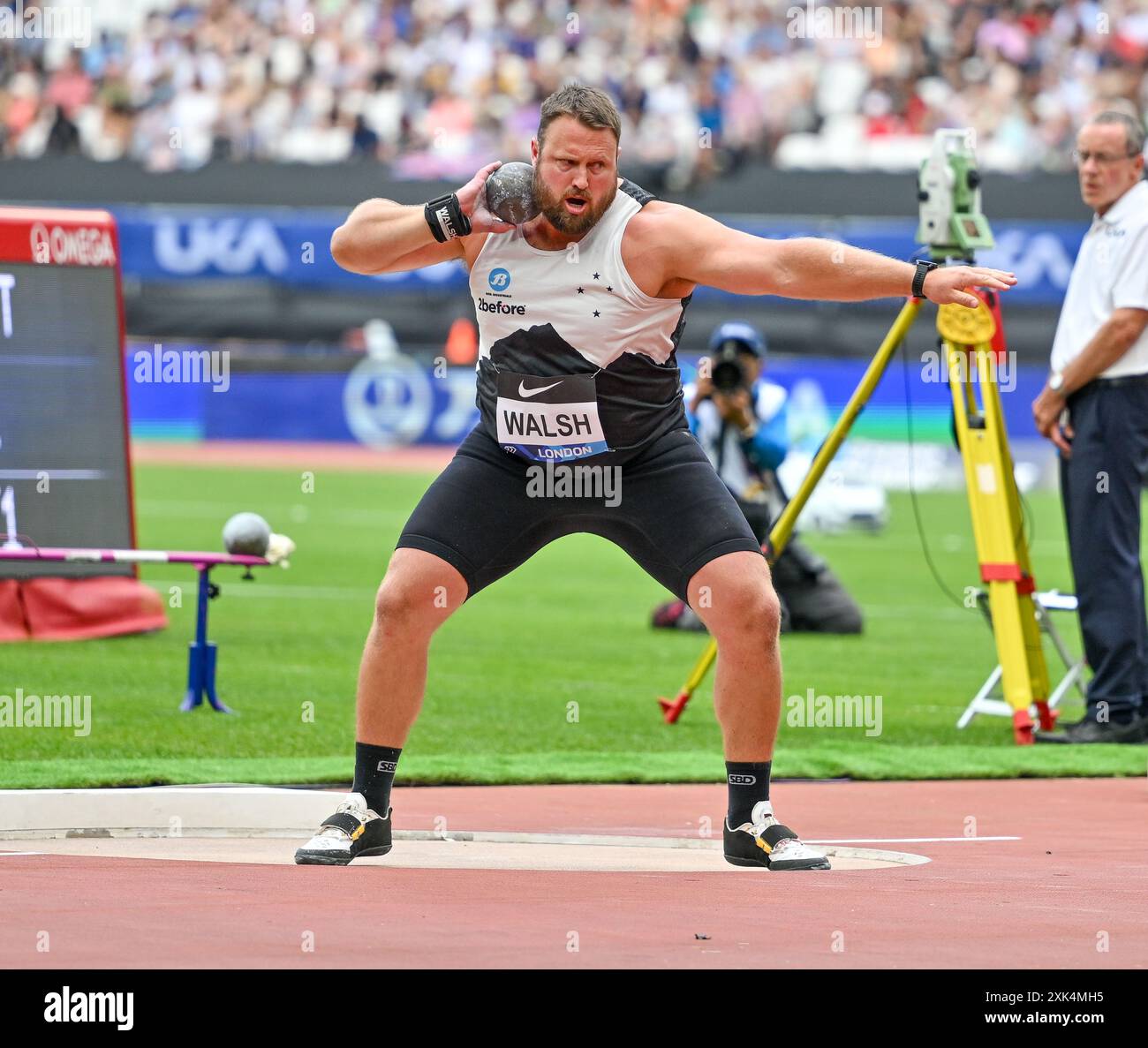 London, UK, 20 July 2024. Shot Put Men during the Wanda Diamond League ...