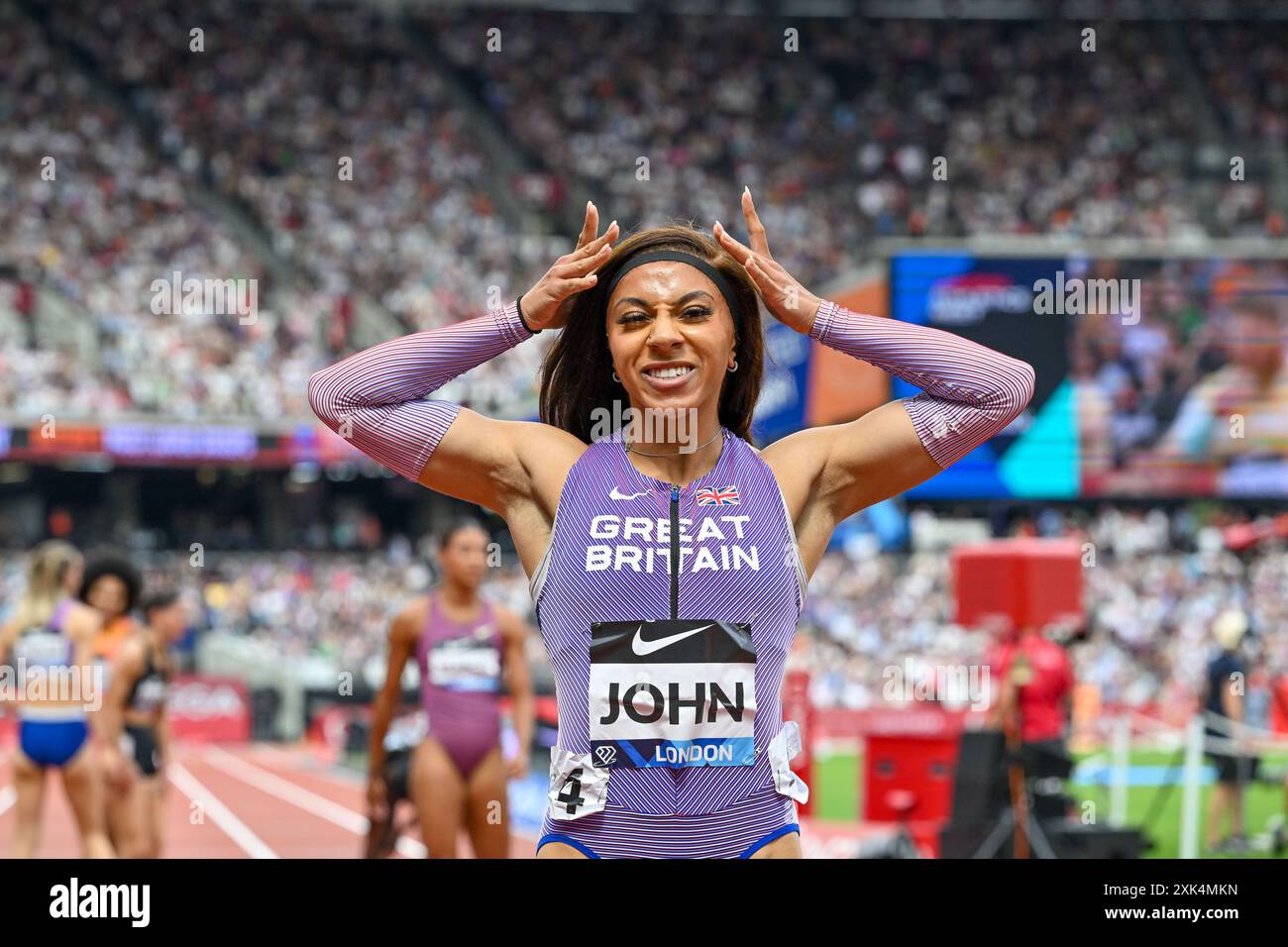 London, UK, 20 July 2024. JOHN Yemi Mary GBR, (1st) 400m Women National ...