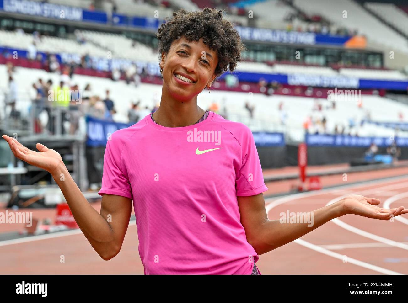 London, UK. 20th July, 2024. MIHAMBO Malaika GER celebrates after ...