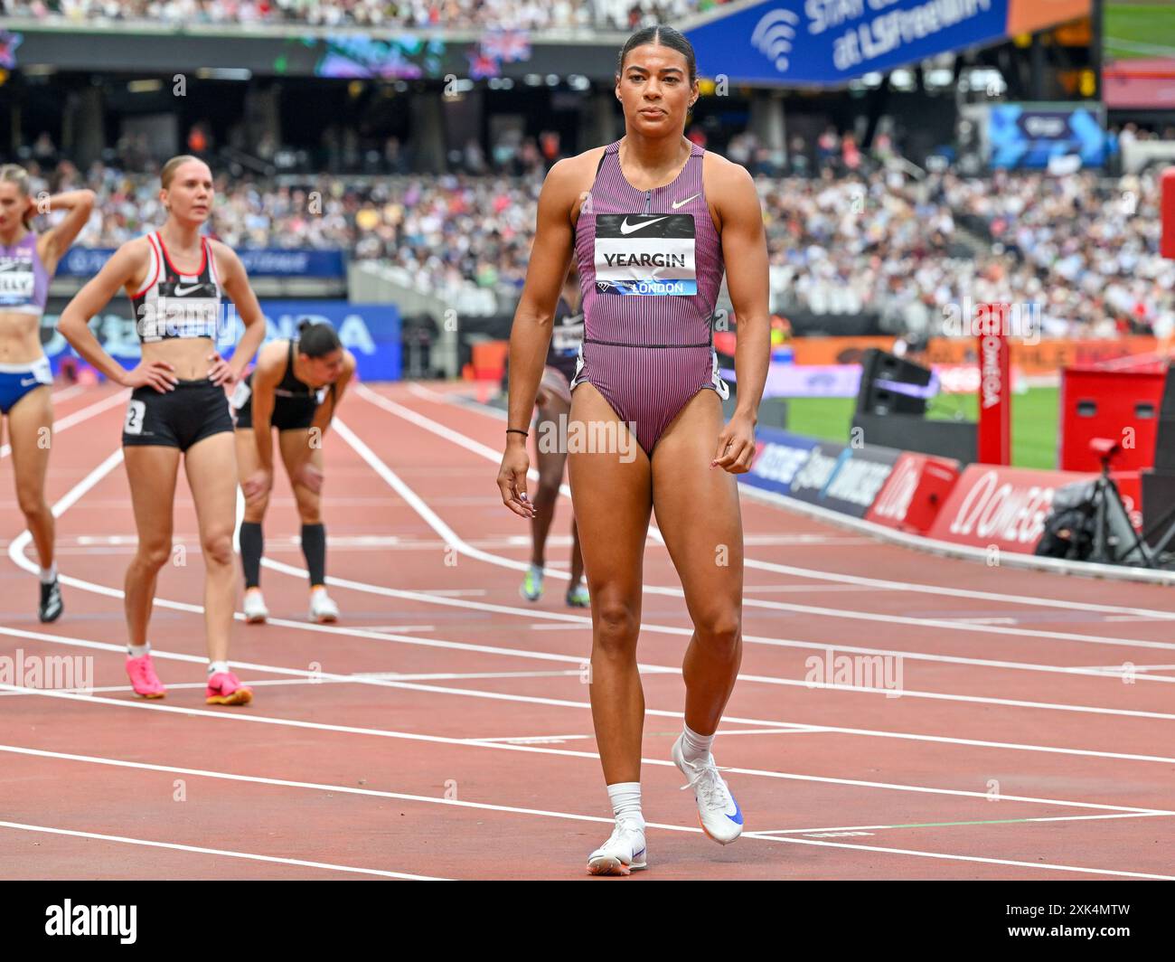 London, UK. 20th July, 2024. YEARGIN Nicole GBR (2nd) 400m Women ...